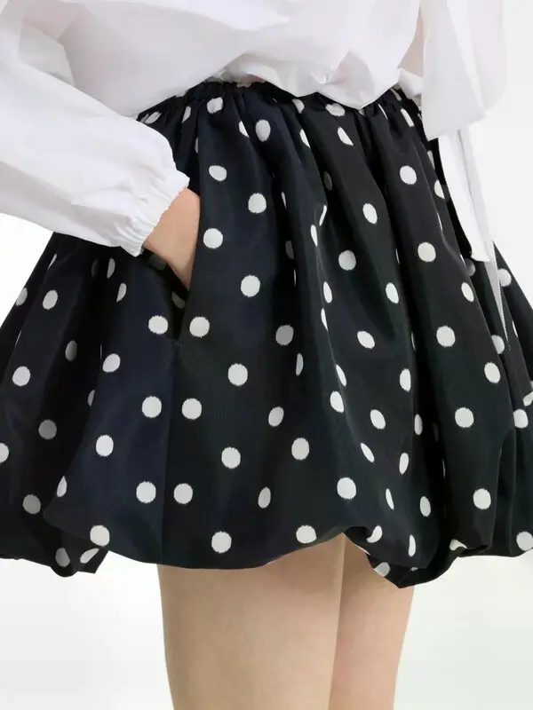 PATOU Polka-dot A-line Mini Skirt