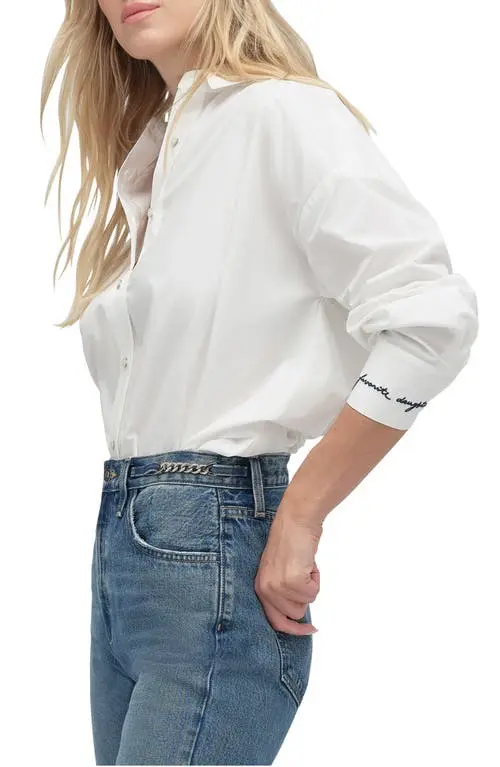 FAVORITE DAUGHTER Classic Poplin Shirt - White
