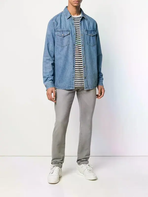 FRAME Slim Fit Long Jeans - Grey