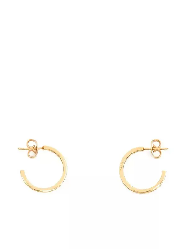MAISON MARGIELA Logo Hoop Earrings