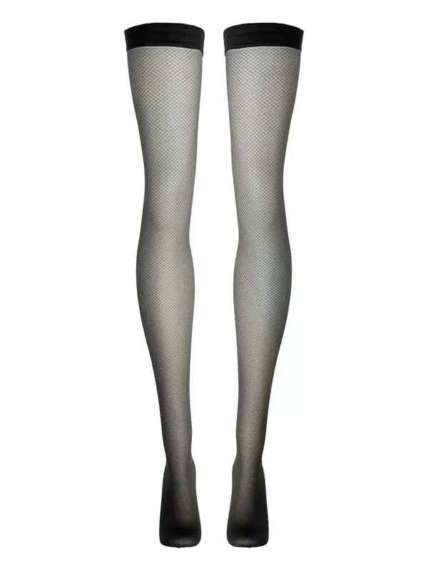 Wolford Backseam Illusion Stay-ups - Black