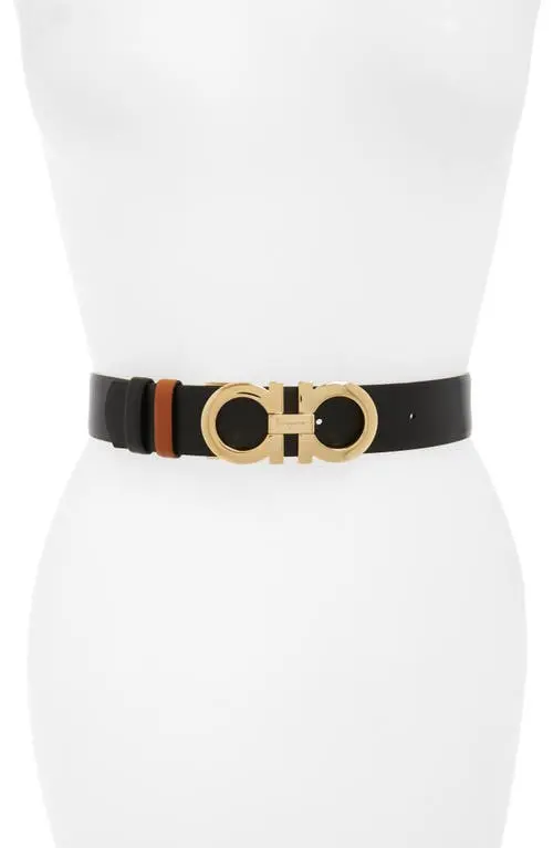 FERRAGAMO Salvatore Reversible Gancini Belt