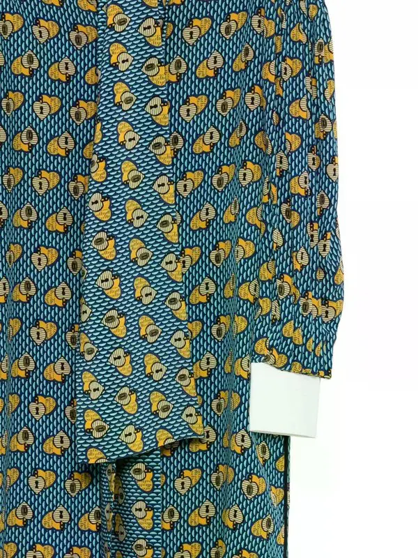 Fendi Heart-pattern Midi Dress