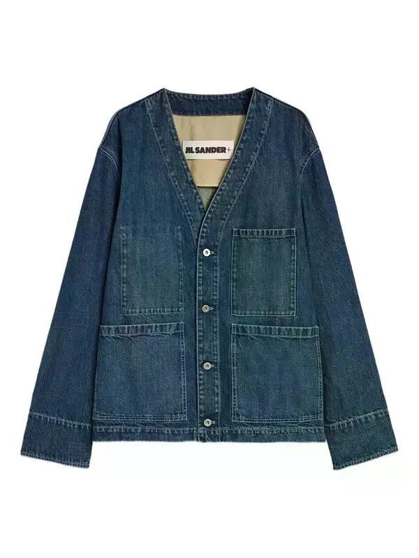 JIL SANDER Patch Pocket Cotton Shirt Jacket