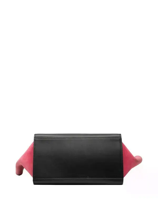 Celine 2014 Small Tricolor Trapeze Satchel - Black