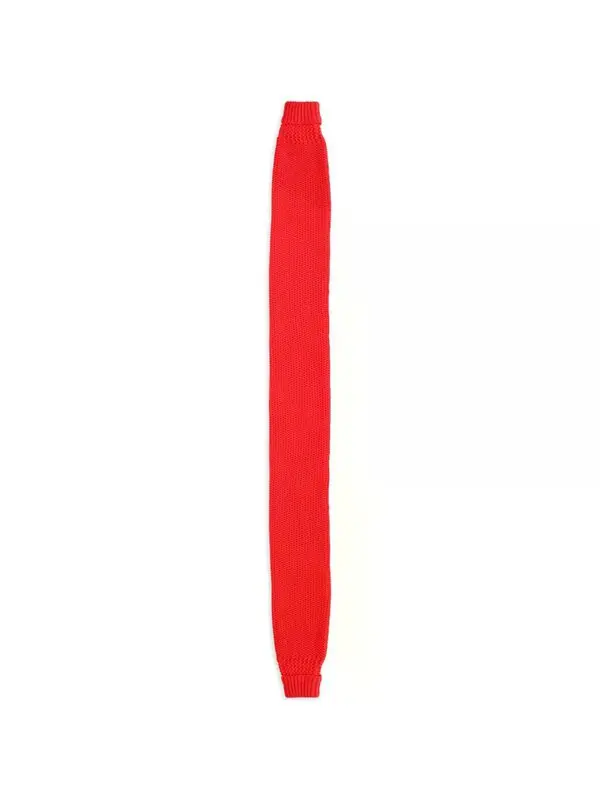 You Must Create Ribbed Scarf - Red