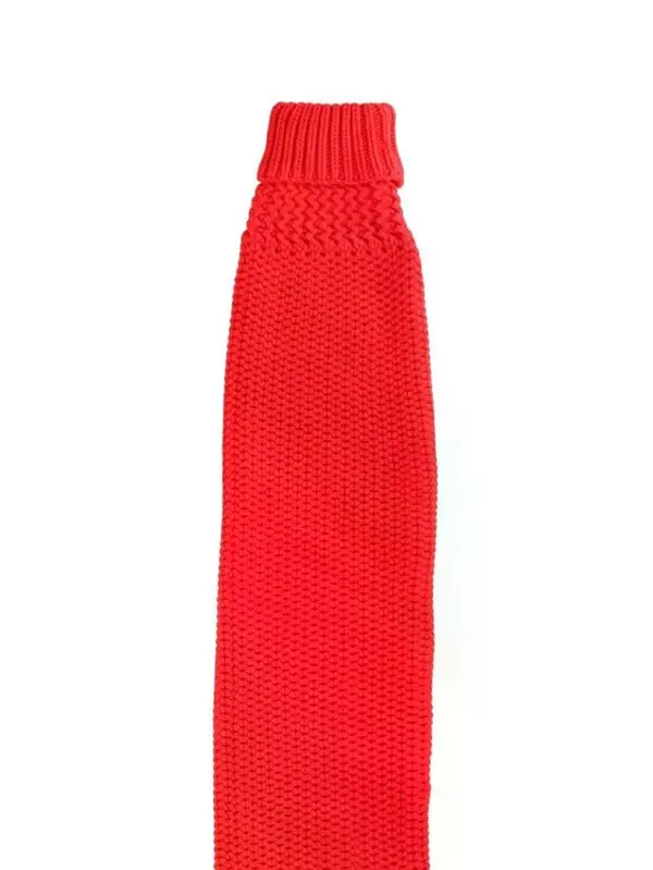 You Must Create Ribbed Scarf - Red