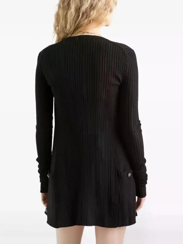 Dolce & Gabbana Ribbed Knit Buttoned Jacket