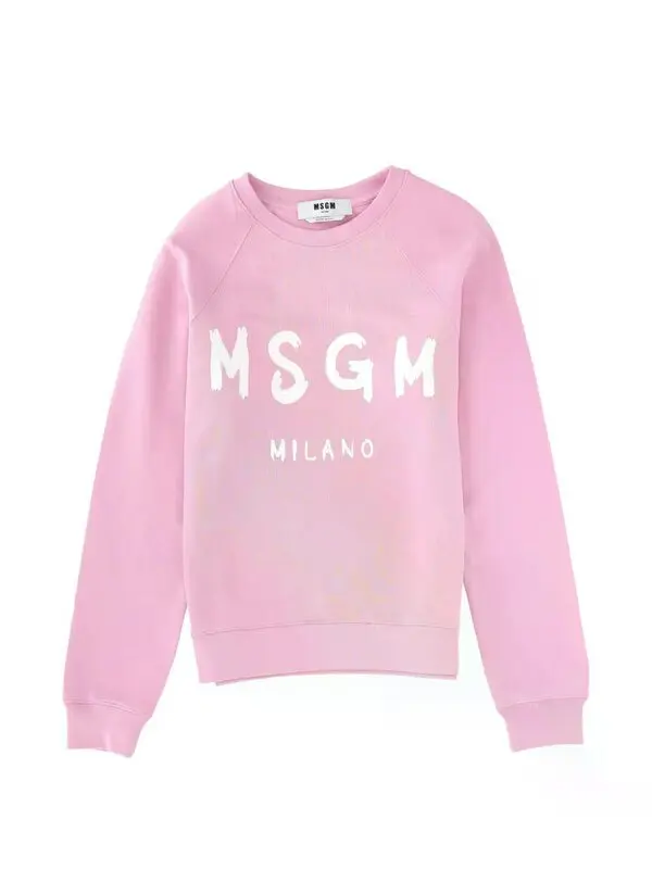 MSGM Logo-print Crew-neck Sweatshirt