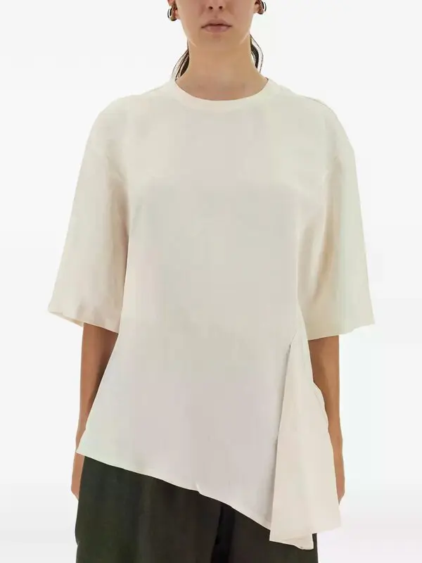 Studio Nicholson Asymmetric Hem Top - Neutrals