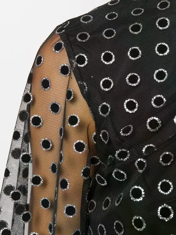 Alberta Ferretti Eyelet Detail Blouse
