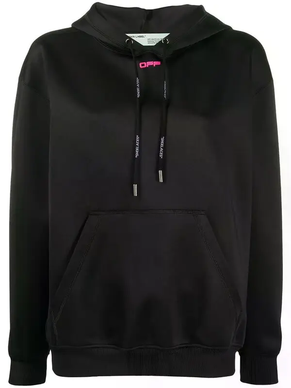 Off-White Logo Print Oversized Hoodie