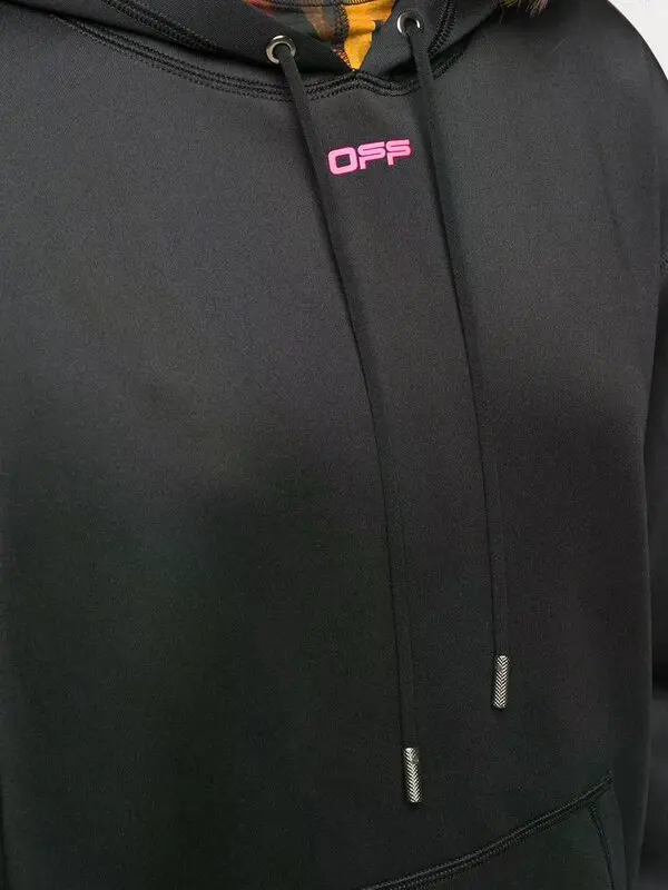 Off-White Logo Print Oversized Hoodie