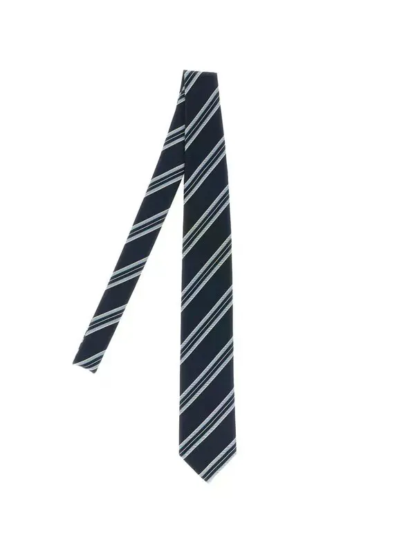 Brioni Striped Tie - Blue