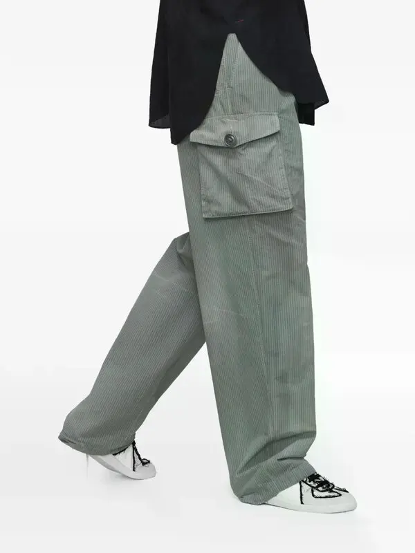 MAISON MARGIELA Cargo Cotton Trousers - Grey