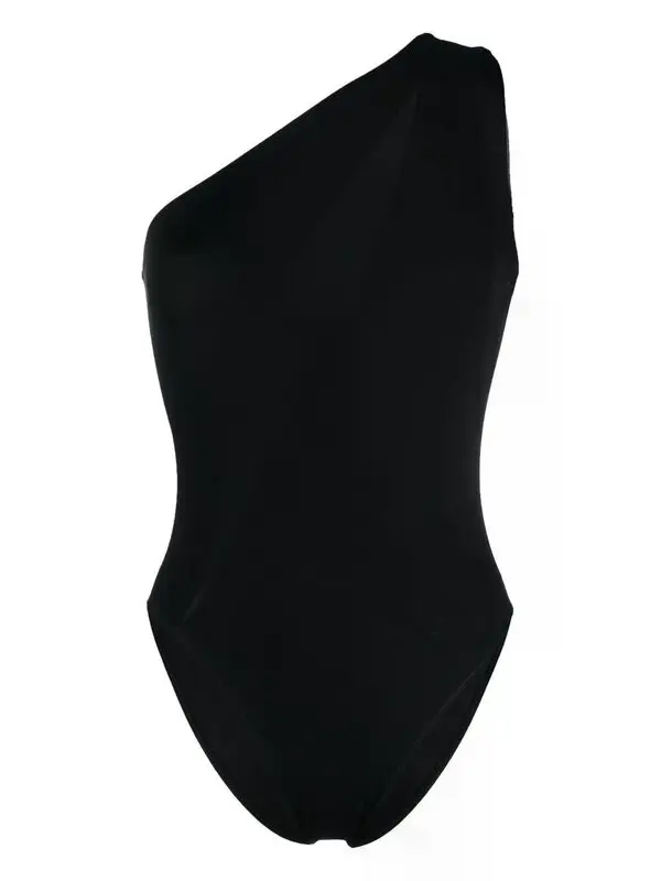 Versace Medusa Head One-shoulder Swimsuit - Black