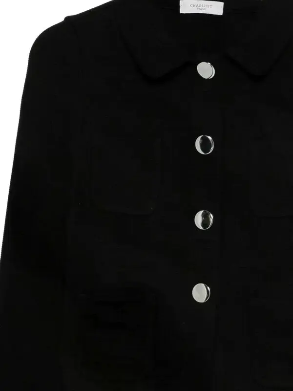 CHARLOTT Pocket Button Jacket - Black