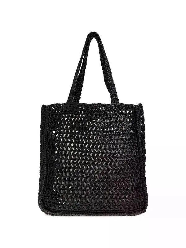 Casablanca Woven Logo Tote Bag - Black