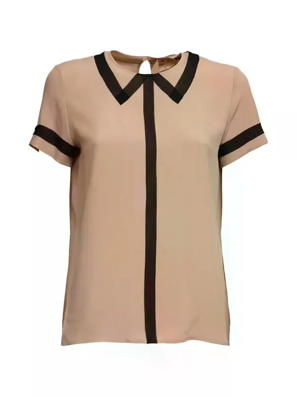 N°21 Blouse With Black Trims