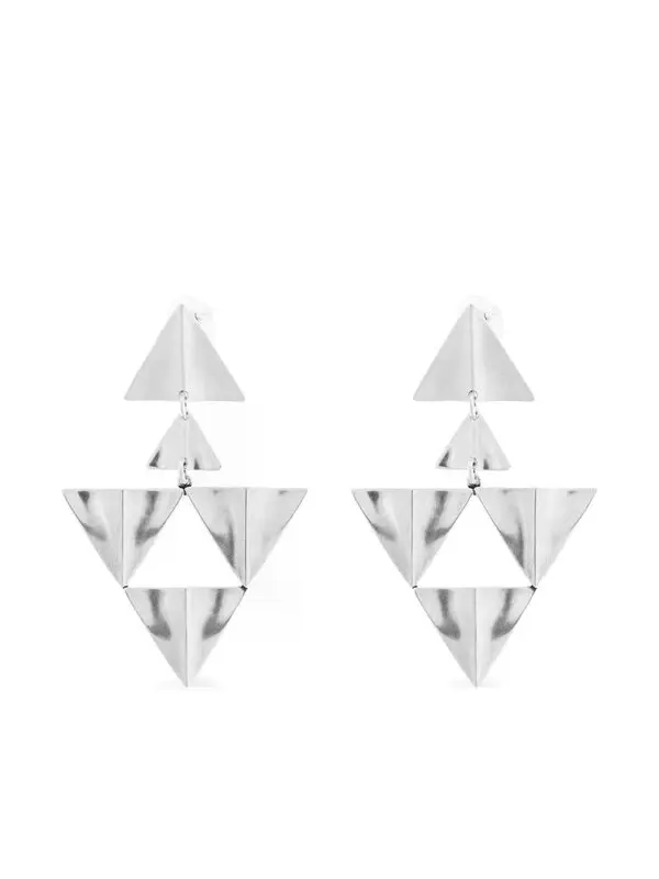 Isabel Marant Étoile Triangle Geometric Earrings - Silver