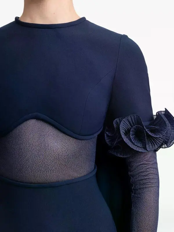 GEMY MAALOUF Semi-sheer Panel Gown