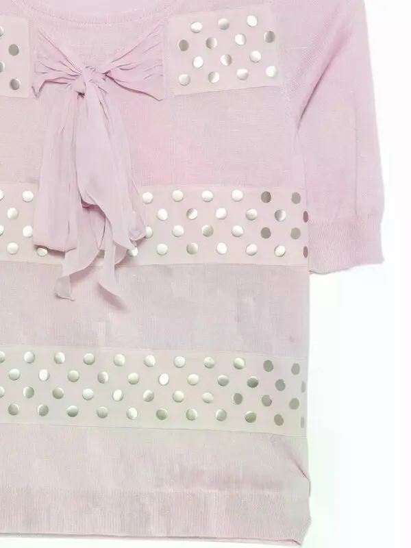 Dior Bow-embellished T-shirt