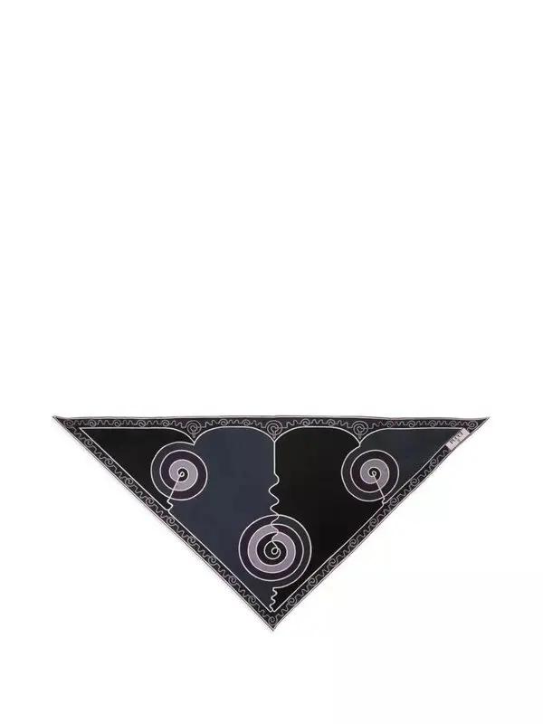 Emilio Pucci Astro-print Scarf - Black