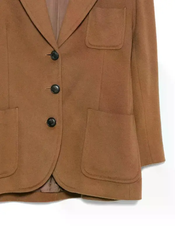 Saint Laurent 1990s Patch-pockets Wool Coat