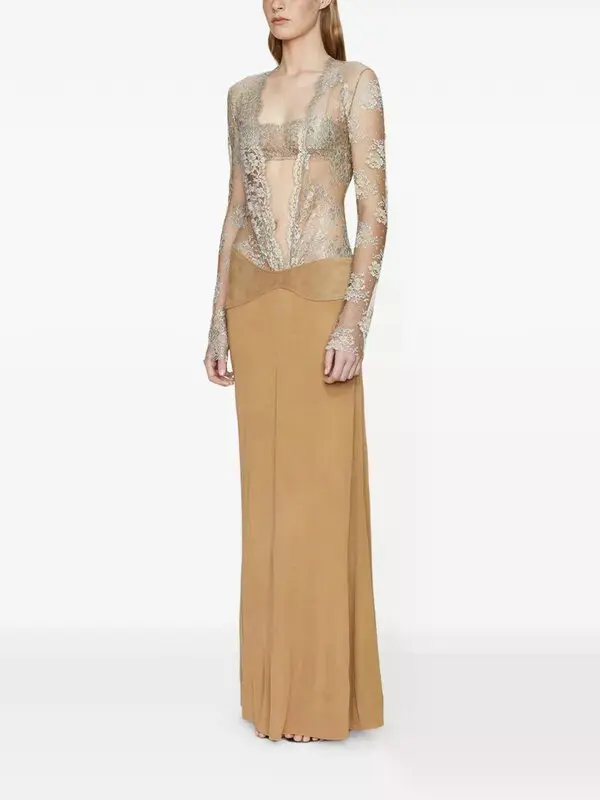 Christopher Esber Sèpienne Lace Belted Gown