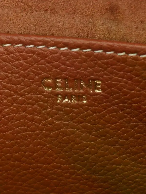 Celine Medium Grained Calfskin Cuir Triomphe Cabas Anais Tote Bag