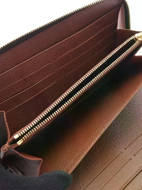 LOUIS VUITTON 2021-2025 Monogram Zippy Wallet Long Wallets - Brown