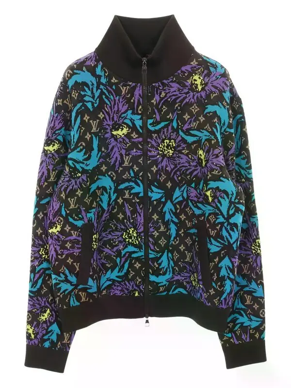 LOUIS VUITTON Monogram Thistle Zip-up Jacket