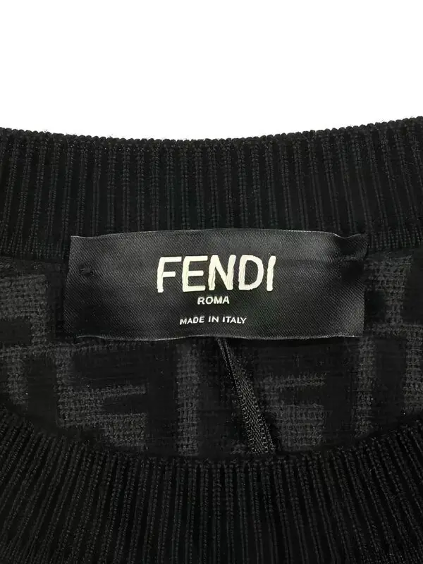 Fendi Ff Logo-pattern Knitted Top