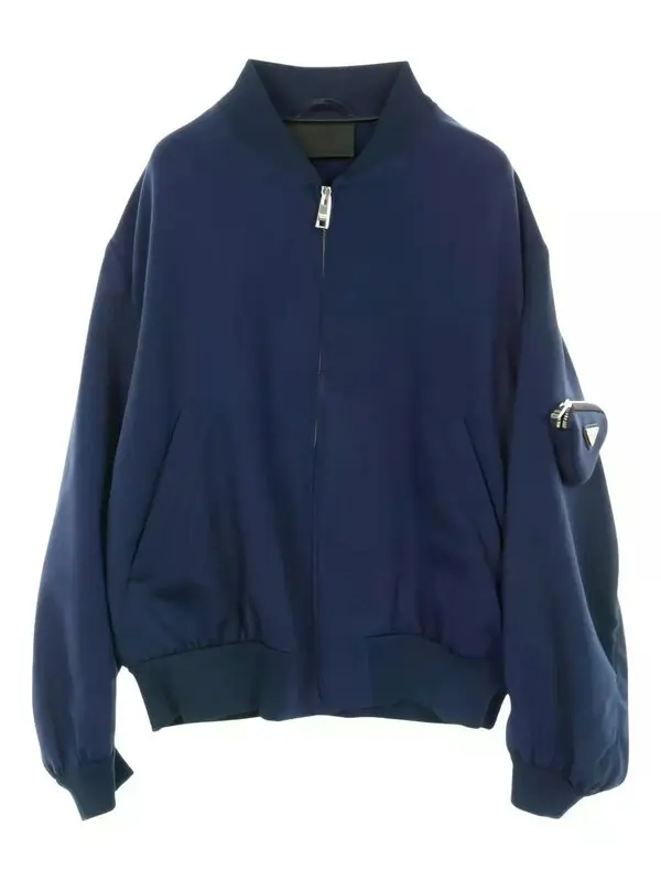 Prada Logo-plaque Bomber Jacket