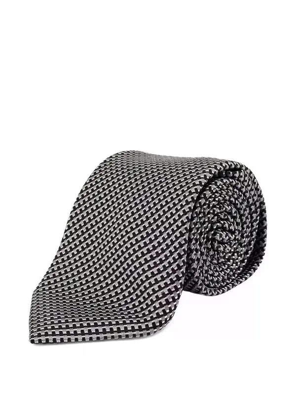 TOM FORD Patterned Neck Tie - Grey