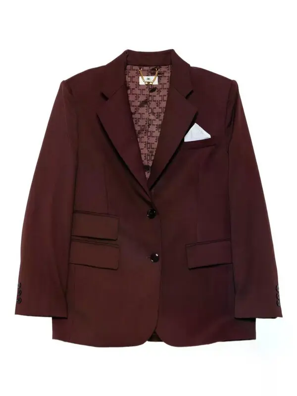 Elisabetta Franchi Square Pocket Blazer