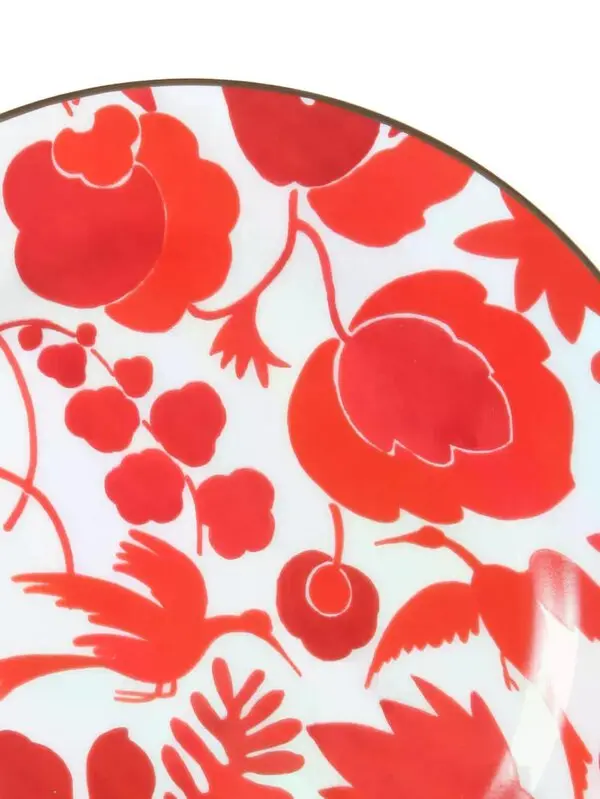 La DoubleJ Floral Bird Plate