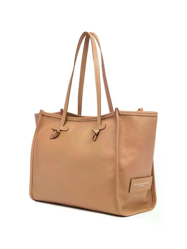 GIANNI CHIARINI Marcella Leather Tote Bag - Neutrals