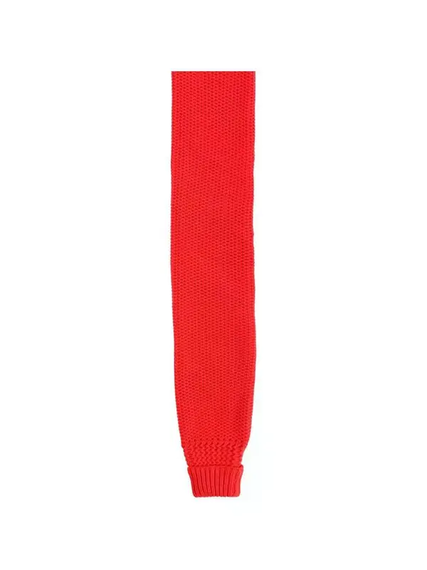 You Must Create Ribbed Scarf - Red