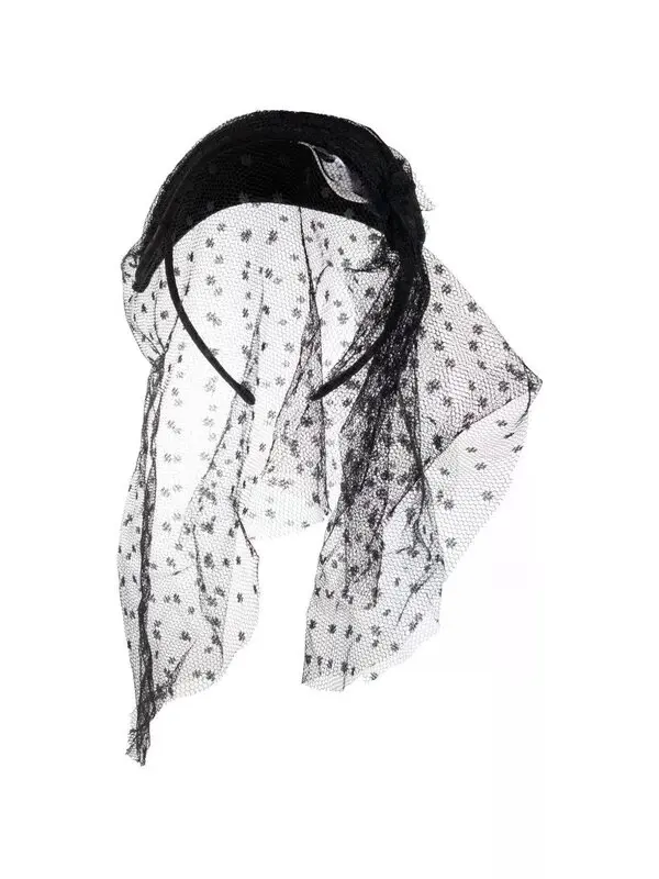 Alexander McQueen Lace Veil Headband