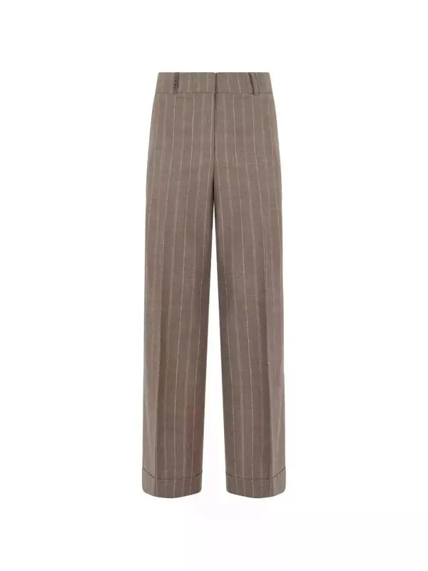 Peserico Pinstripe Wide-leg Trousers