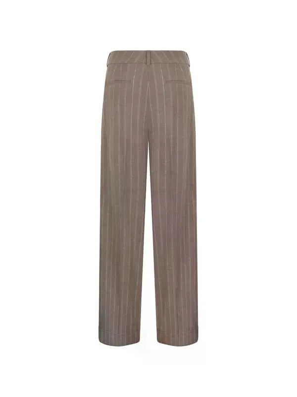 Peserico Pinstripe Wide-leg Trousers