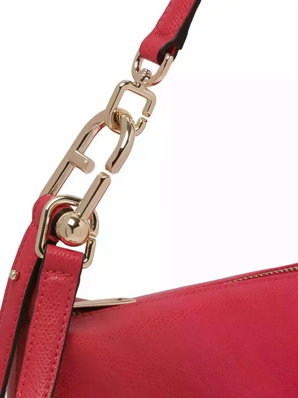 Furla Tonie Metal Logo Chain Shoulder Bag - Red