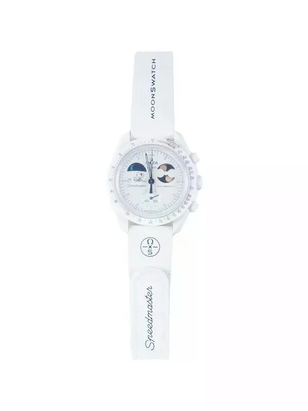 SWATCH X Omega Moon 42mm Watch - White