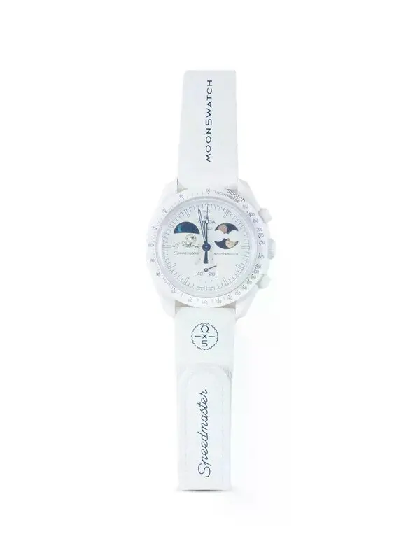 SWATCH X Omega Moon 42mm Watch - White