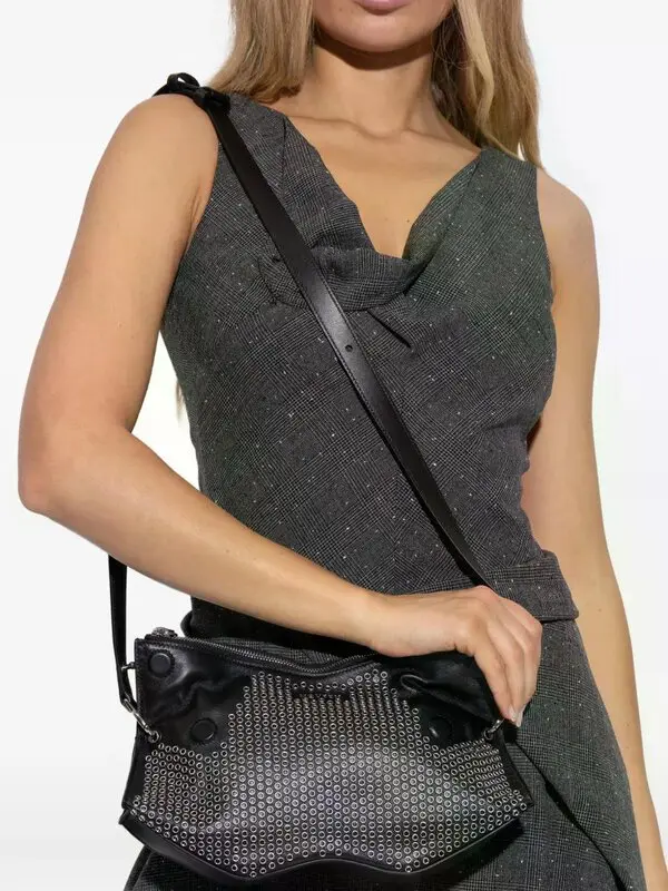 Alexander McQueen Manta Studded Zip Clutch