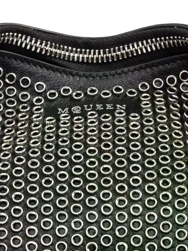 Alexander McQueen Manta Studded Zip Clutch