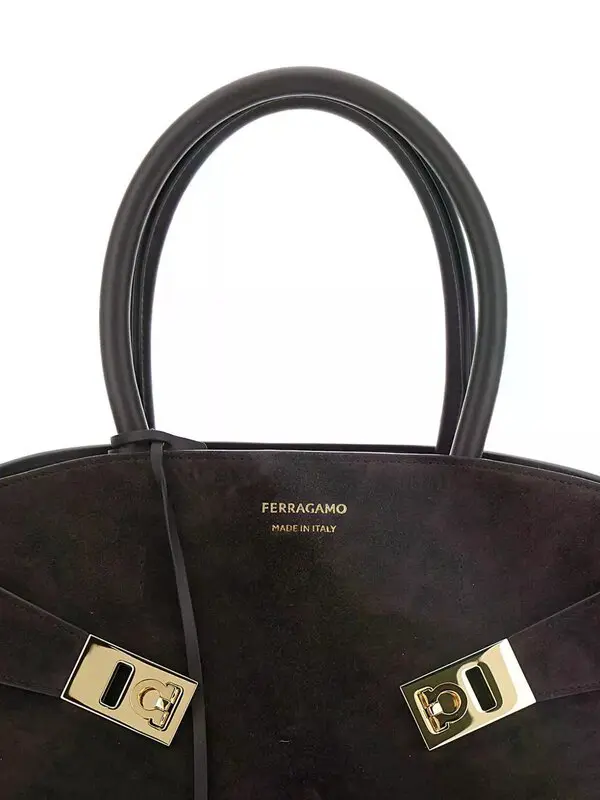 FERRAGAMO Hug Tote Bag - Brown