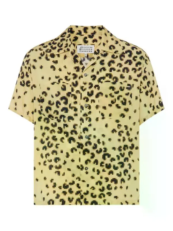 MAISON MARGIELA Pixel Short-sleeve Shirt - Yellow