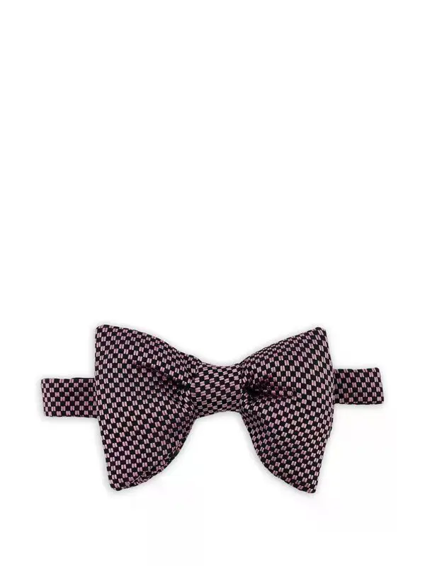 TOM FORD Geometric-pattern Bow Tie - Pink